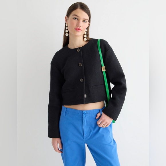 J. Crew | Jackets & Coats | Nwt Jcrew Collection Lady Bomber Jacket In Cottonblend Boucl | Poshmark